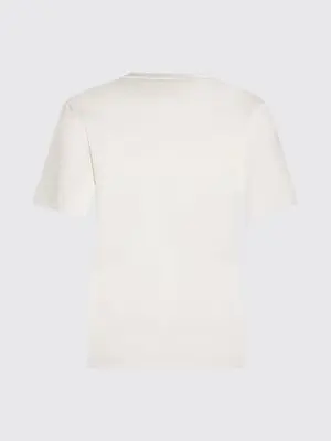 LEMAIRE Black Cotton T-shirt - Cream