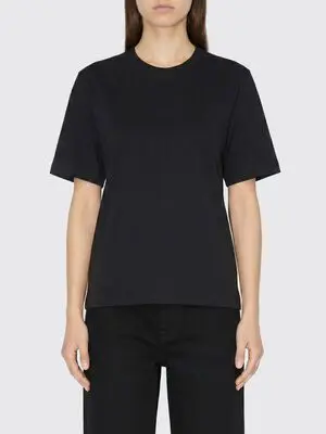 LEMAIRE Black Cotton T-shirt - Ink