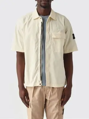 Stone Island Stretch Cotton Shirt - Ivory