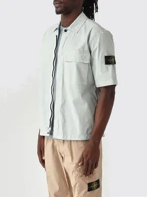 Stone Island Stretch Cotton Shirt - Sky
