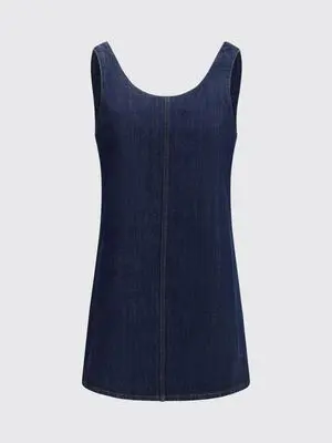 AMI Paris Cotton Denim Mini Dress - Indigo