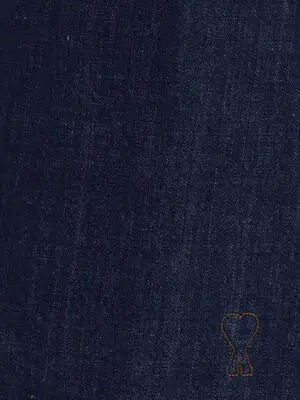 AMI Paris Cotton Denim Mini Dress - Indigo