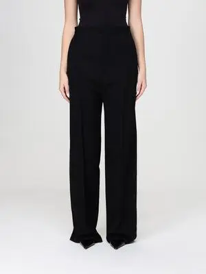 Balenciaga Cotton Wide-leg Trousers - Black