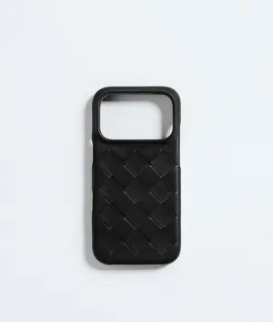 BOTTEGA  VENETA Intrecciato Iphone 17 Pro Case - Black