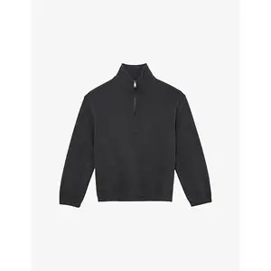 REISS Cotton-blend Half-zip Sweatshirt