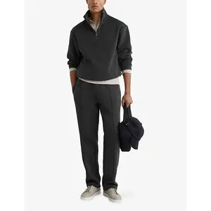 REISS Cotton-blend Half-zip Sweatshirt