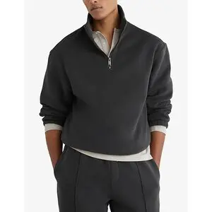 REISS Cotton-blend Half-zip Sweatshirt