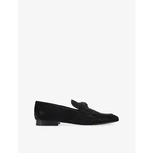 Kurt Geiger Hugh 2 Embellished Velvet Loafers