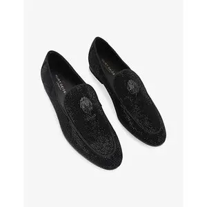 Kurt Geiger Hugh 2 Embellished Velvet Loafers