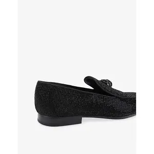 Kurt Geiger Hugh 2 Embellished Velvet Loafers