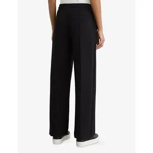 REISS Side-stripe Relaxed Fit Jogging Bottoms - Black