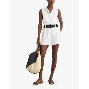 REISS Taylor Playsuit - Ivory