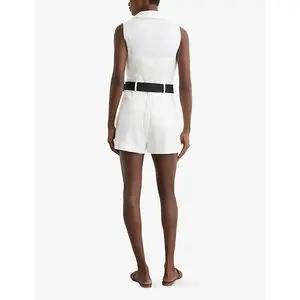REISS Taylor Playsuit - Ivory