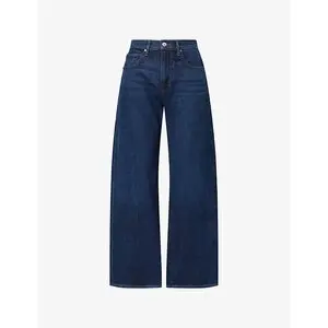 Paige Arellia Skimmer Barrel-leg Denim Jeans - Visage