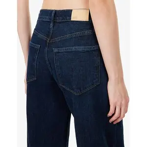 Paige Arellia Skimmer Barrel-leg Denim Jeans - Visage