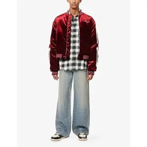 Amiri Bones Velvet Bomber Jacket