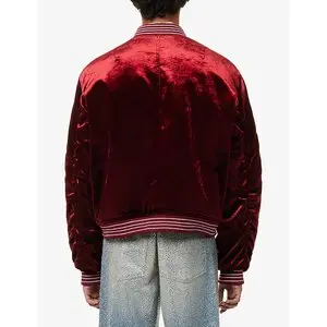 Amiri Bones Velvet Bomber Jacket