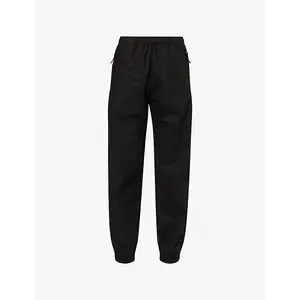 Stone Island Paracadute Brand-badge Cotton Jogging Bottoms - Black