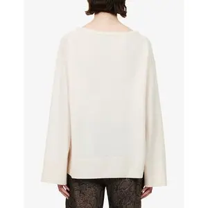 REFORMATION Cashmere And Wool-blend Jumper - Gossamer