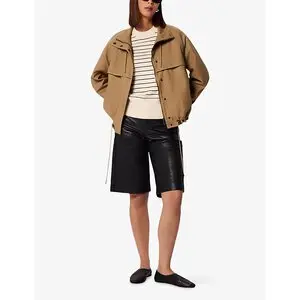 Whistles Striped Relaxed-fit Knitted Jumper - Cream