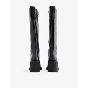Carvela Mega Leather Heeled Knee-high Boots