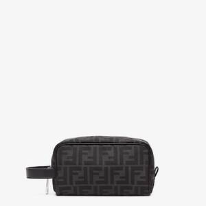 Fendi Small Ff Jacquard Toiletry Case - Black