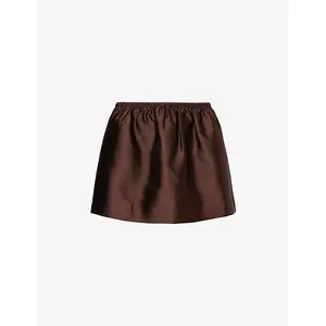 REFORMATION Elva Woven Mini Skirt