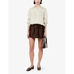 REFORMATION Elva Woven Mini Skirt