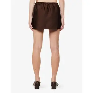 REFORMATION Elva Woven Mini Skirt
