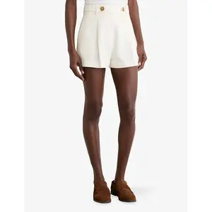 REISS Tailored Woven Pleated Shorts