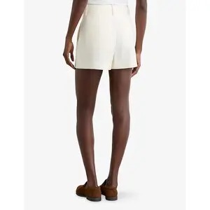 REISS Tailored Woven Pleated Shorts