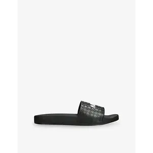 Amiri Logo Rubber Slides - Black