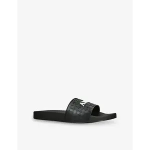 Amiri Logo Rubber Slides - Black