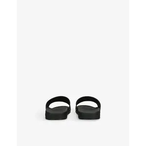 Amiri Logo Rubber Slides - Black