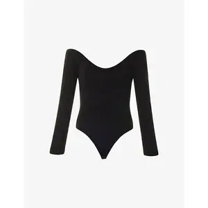 Alaïa Curved Jersey Bodysuit