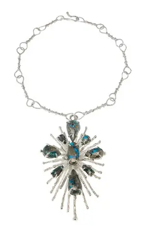 LISA EISNER Ithica Peak Defayo Necklace - Turquoise