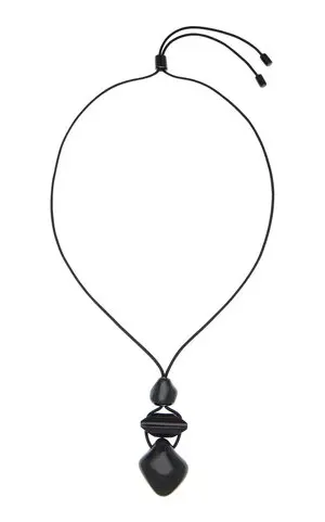 LISA EISNER Three Directions Necklace - Black