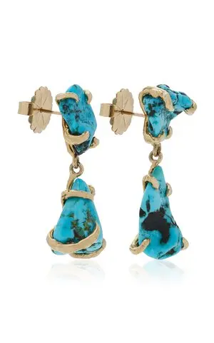LISA EISNER Large Nugget Drop Earrings