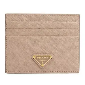 Prada Saffiano Card Holder - Pink Beige