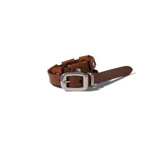 Miu Miu Leather Bracelet With Buckle