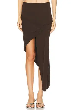 Helmut Lang Twist Drape Skirt