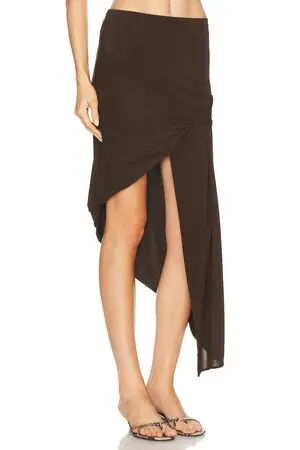 Helmut Lang Twist Drape Skirt