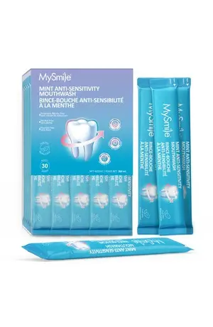 MYSMILE Nano-hydroxyapatite Portable Mouthwash For Sensitive Teeth - Light Blue