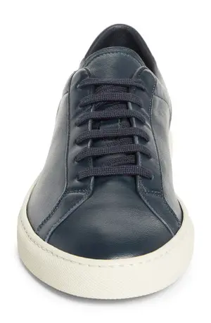 COMMON PROJECTS Achilles Slim Premium Sneakers - Navy