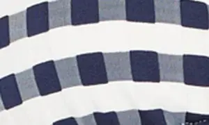 MILLY Cottage Jacquard Bikini Top - Navy/white