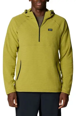 Mountain Hardwear Summit Grid Fleece Hoodie - Bright Fatigue