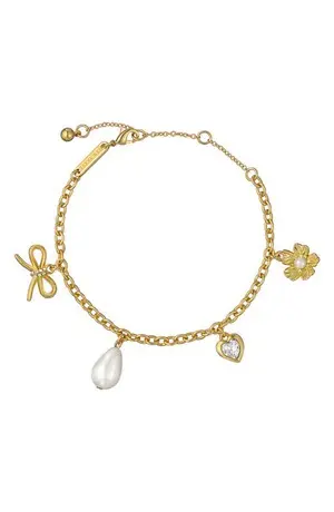 Ted Baker London Isabella Icon Charm Bracelet - Metallic Gold