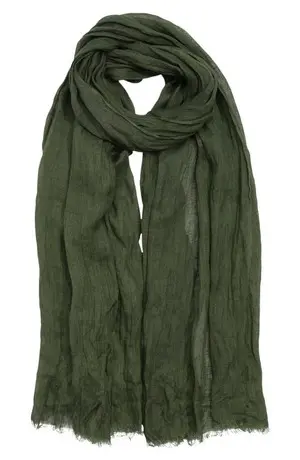Polo Ralph Lauren Linen Scarf Supply Olive