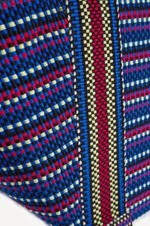 AMAMBAIH Chulo Large Woven Tote Bag With Fringe Detail