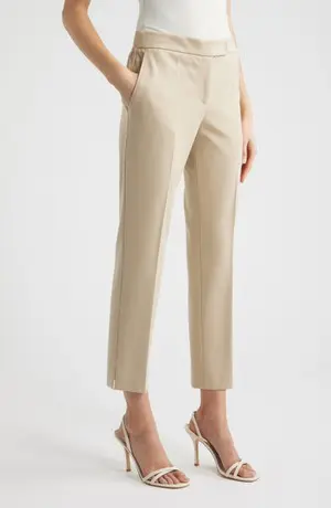 BOSS Tapria Slim Fit Crop Pants
